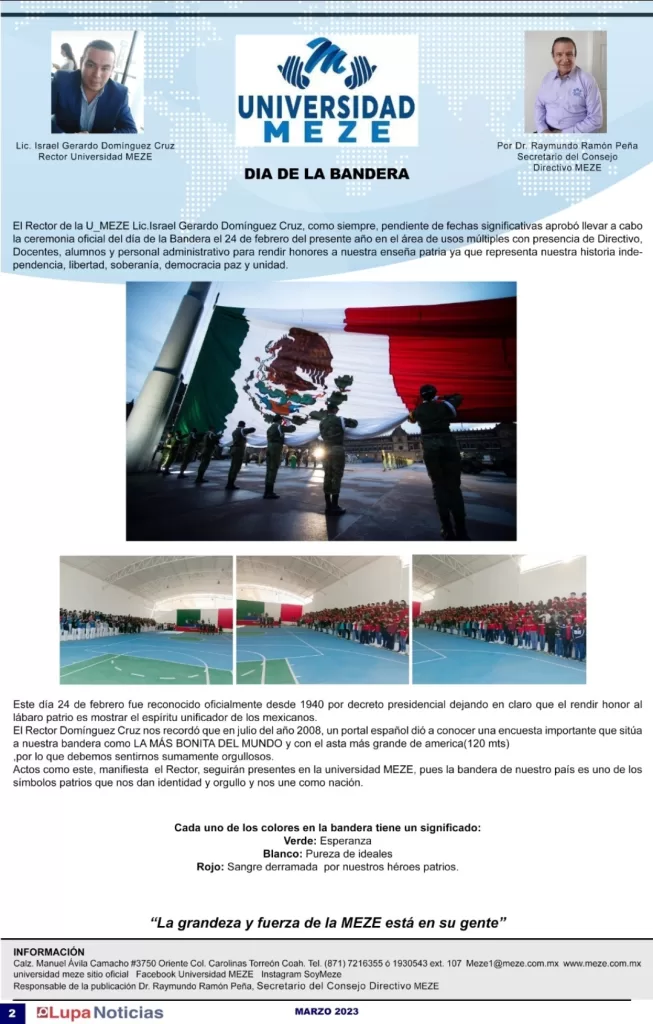 UNIVERSIDAD “MEZE ” INFORMA SUS ACTIVIDADES – Lupa noticias